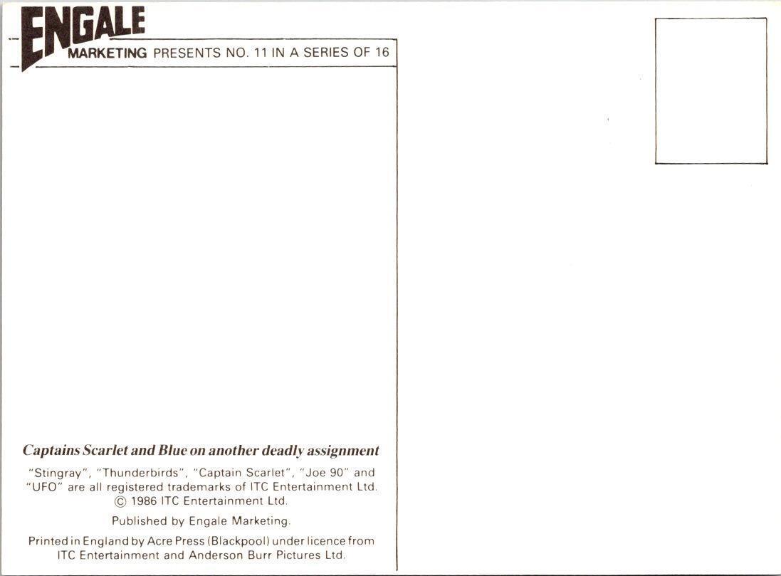 British Science Fiction~Sci Fi TV Show CAPTAIN SCARLET Characters 4X6 ...