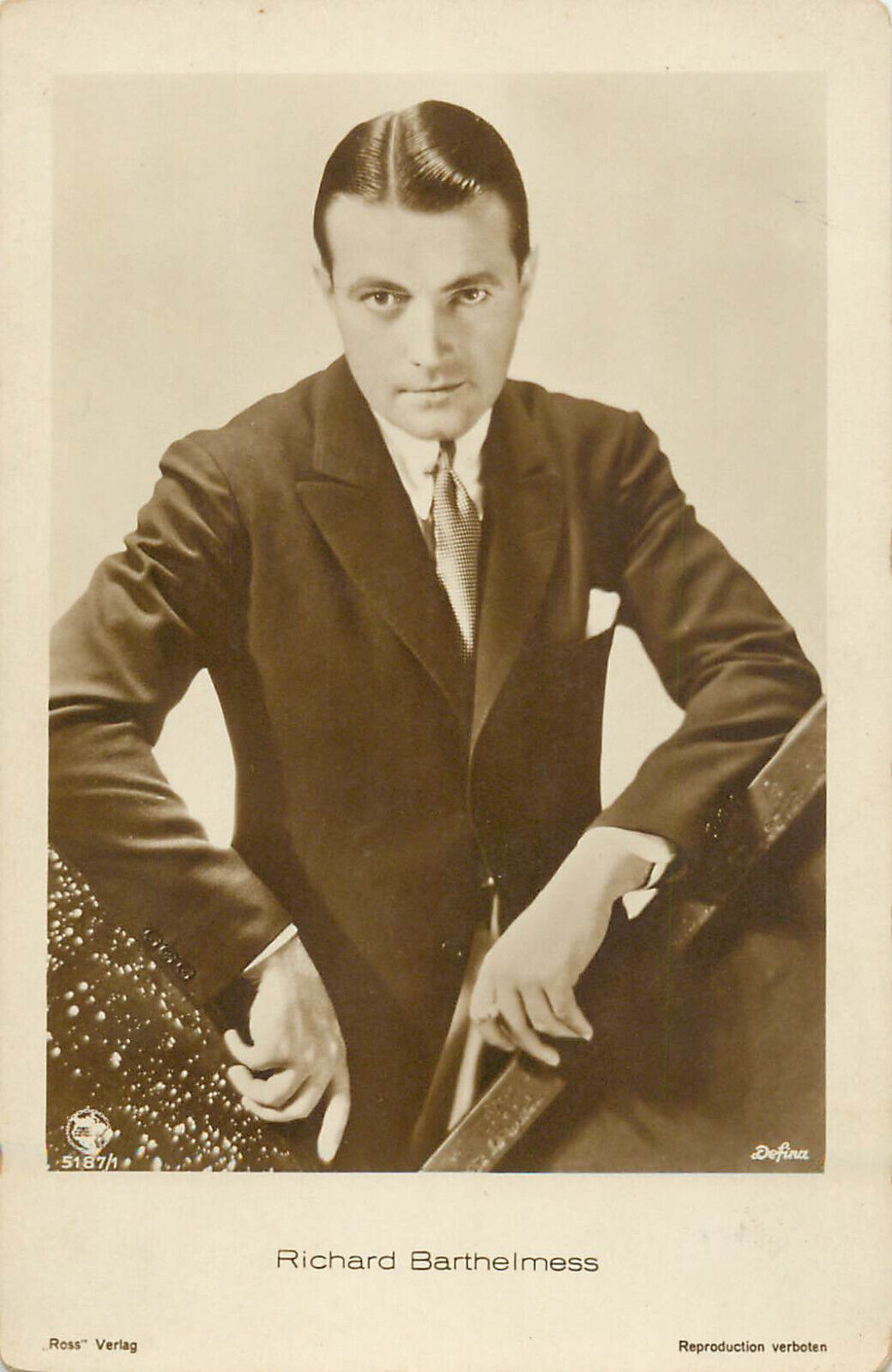 Cinema history movie star actor postcard Richard Barthelmess | Other / Unsorted, Postcard ...