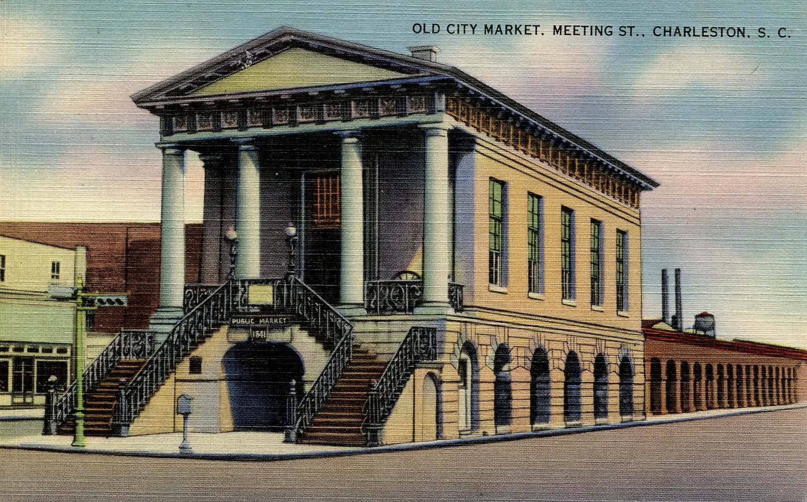 SC - Charleston. Old City Market, Slave Market, Confederate Museum ...