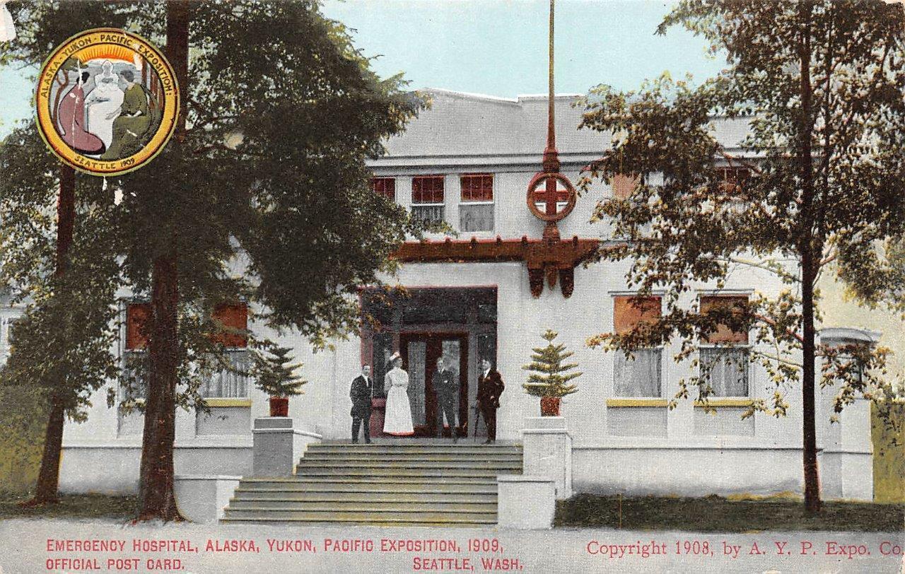 SEATTLE, Washington HOSPITAL-ALASKA, YUKON, PACIFIC EXPO 1908 Postcard ...