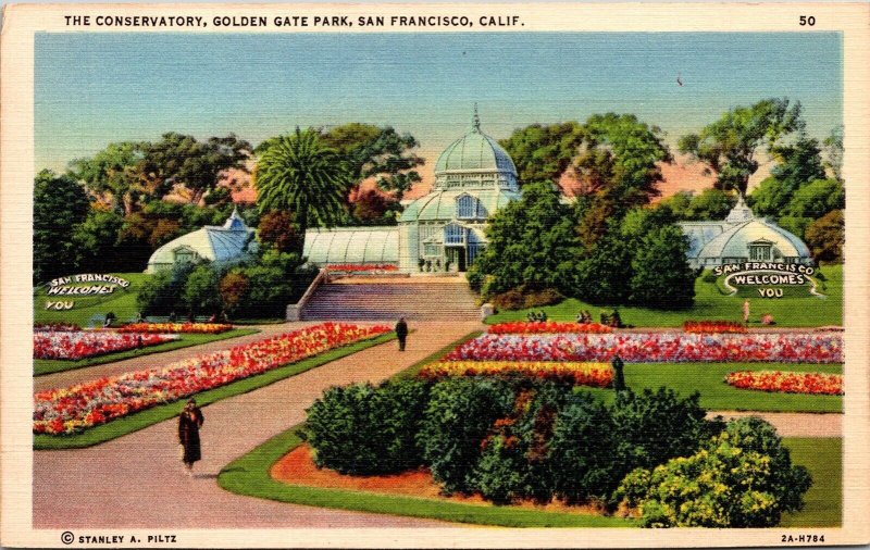 Historic Conservatory Golden Gate Park San Francisco California Linen ...