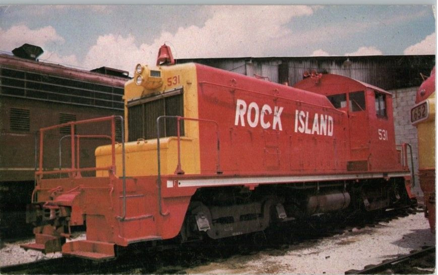 Rocks Island Engine 531 Peoria Illinois 1971 Postcard 8.75 x 5.5 ...
