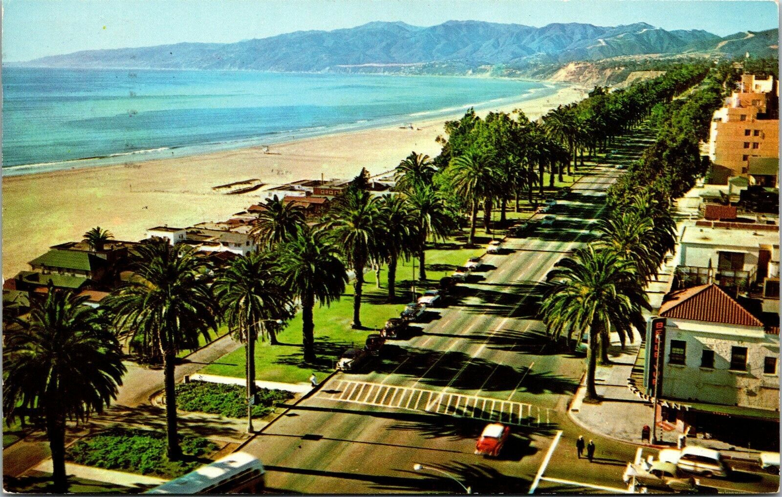 Vtg Santa Monica California CA Pacific Palisades Park Street View 1960s ...