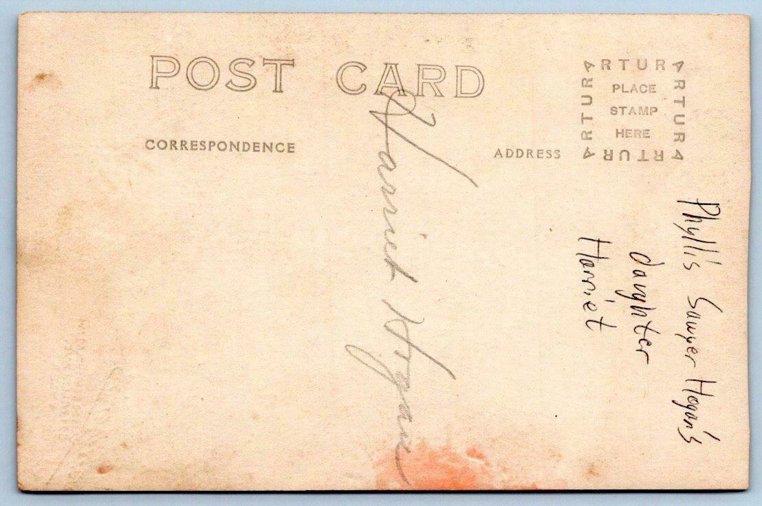 Rppc Girl in Frilly Dress*Identified as Harriet Hogan*Phyllis Sawyer ...