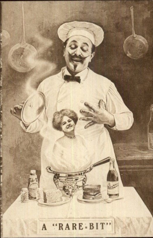 Fantasy - Chef Cook - Woman Appears in Pot A RARE BIT c1910 Postcard ...