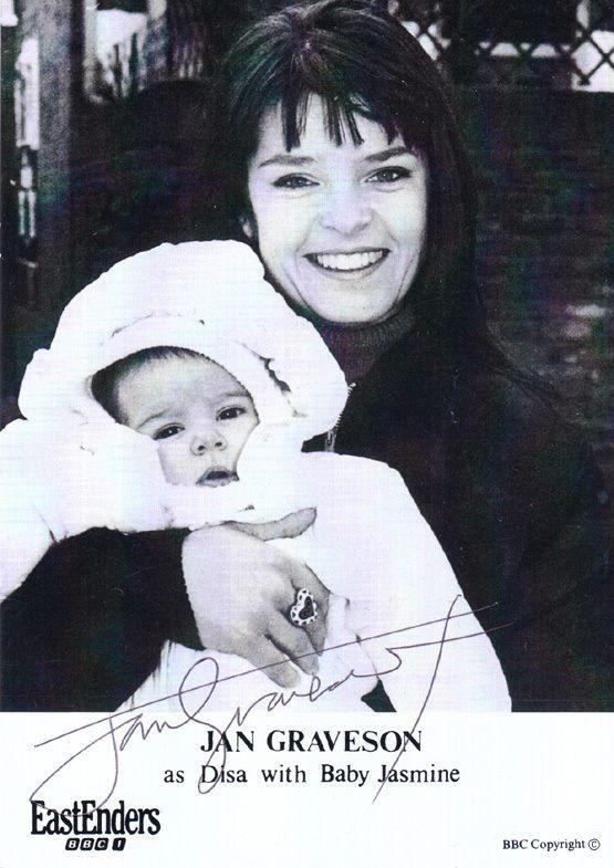 Jan Graveson as Disa With Her Baby BBC Eastenders Hand Signed Cast Card ...