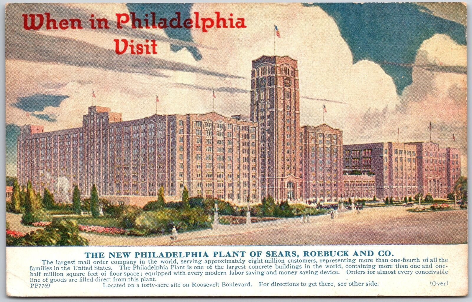 The New Philadelphia Plant Of Sears Roebuck & Company Pennsylvania PA ...