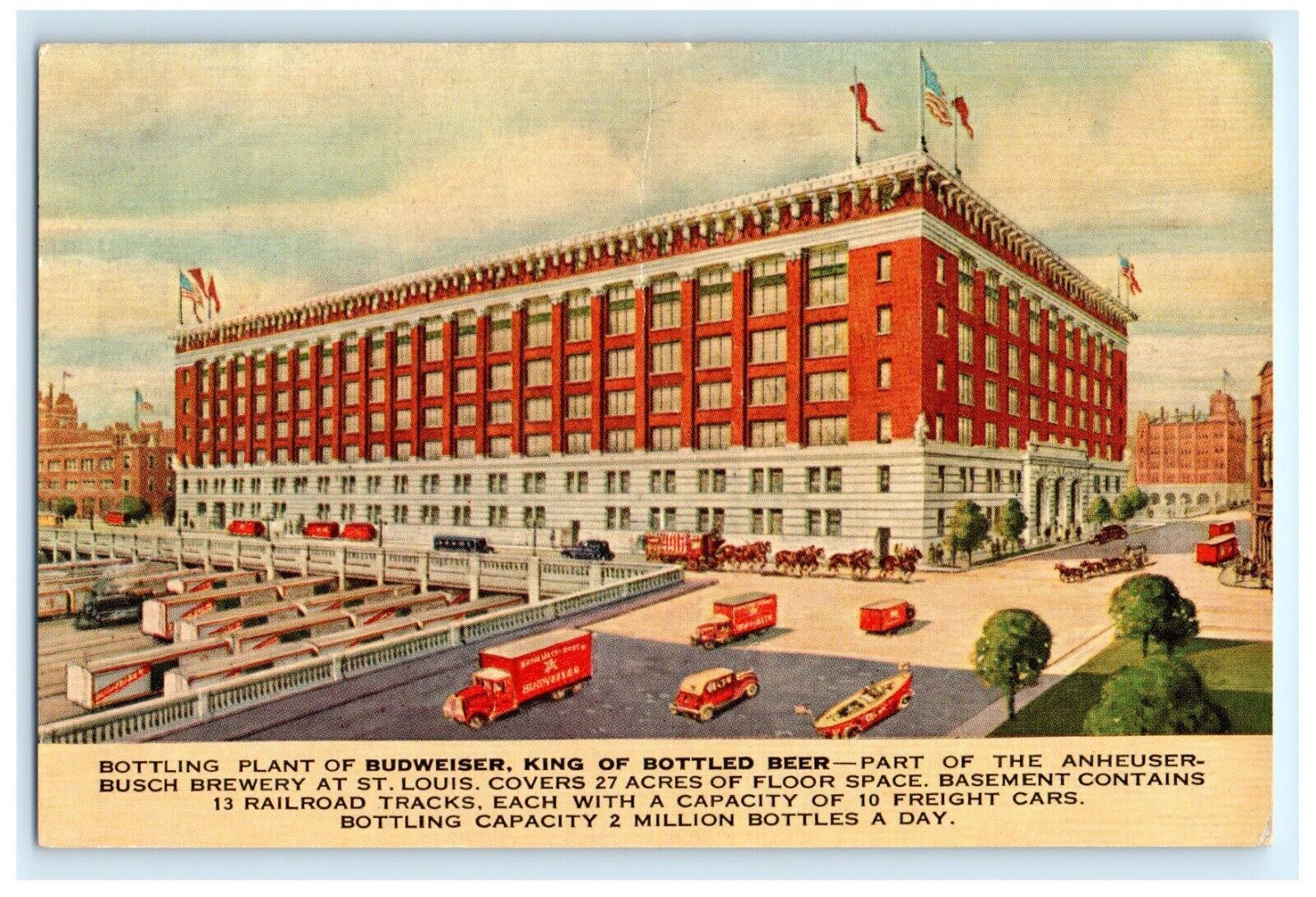 Budweiser Bottling Plant Factory Building ST. Louis Missouri MO ...