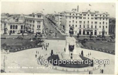 Plaza San Martin Lima, Peru Writing on back | Latin & South America ...