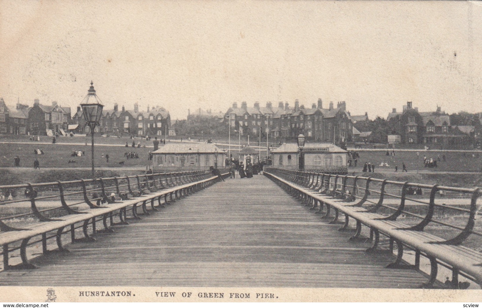 HUNSTANTON , Norfolk , 1905 ; View of Green from pier ; TUCK 2101 ...