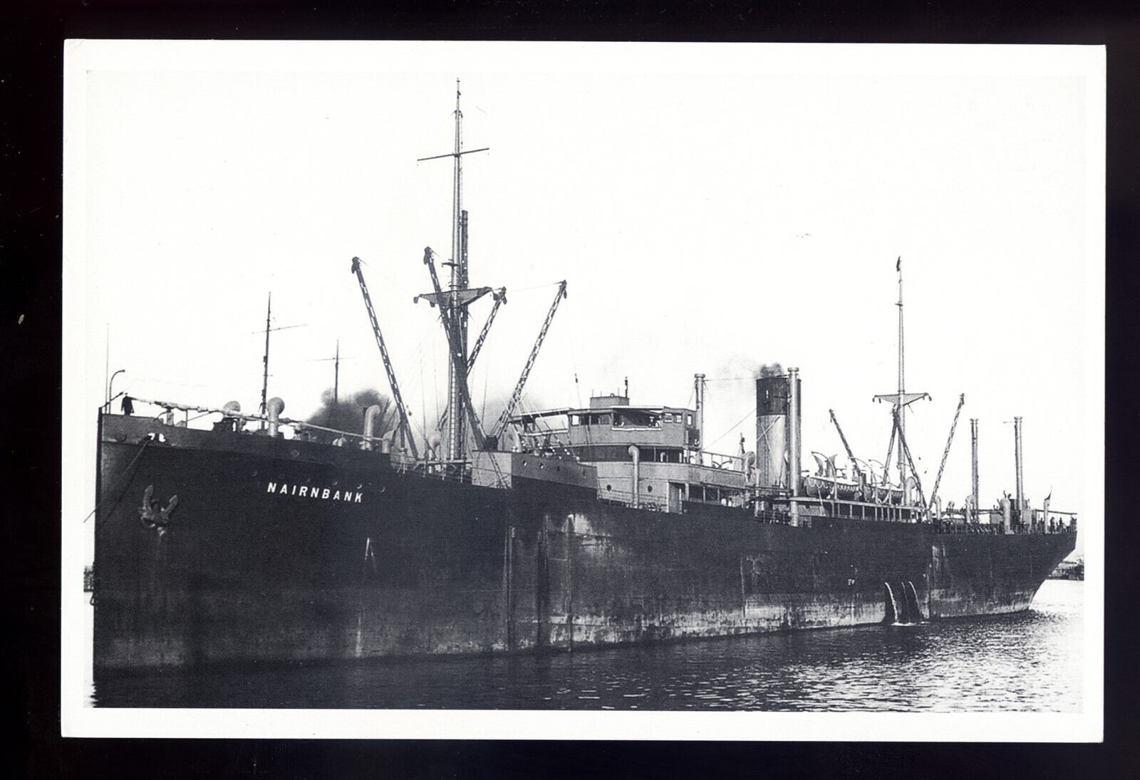 CD0446 - Bank Line Cargo Ship - Nairnbank - 6x4 postcard | Other ...