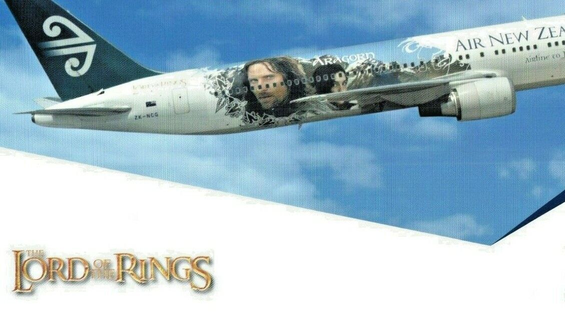Rare Air New Zealand Airline Lord of the Rings Aragorn Postcard Middle ...