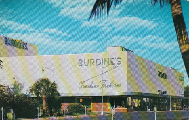 Florida Miami Beach Burdine's Department Store Meridian At Seventeenth ...