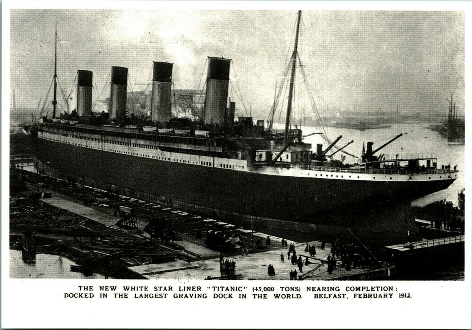 Mayfair Cards of London RMS Titanic at Belfast Continental Size ...