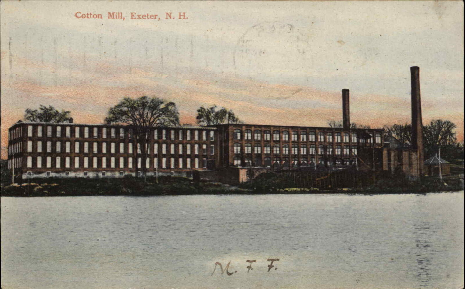 Exeter New Hampshire NH Cotton Mill c1910 Vintage Postcard | United ...