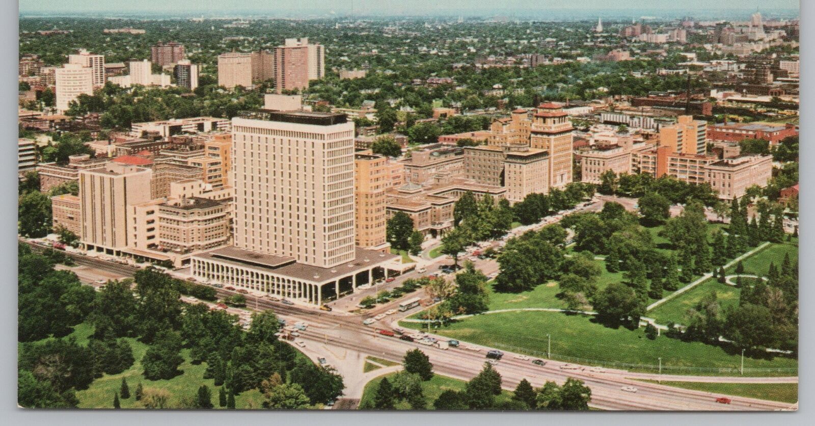 St Louis Missouri~Aerial View Of Barnes Medical Center~Vintage Postcard ...