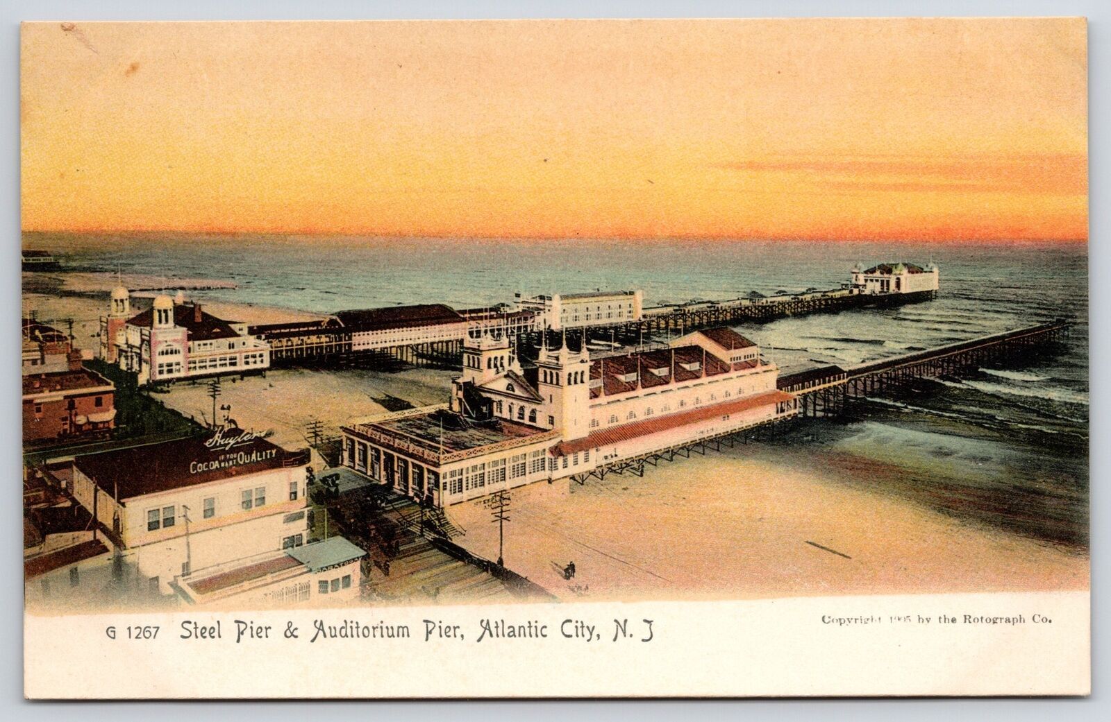 Steel Pier And Auditorium Pier Atlantic City New Jersey NJ Building ...