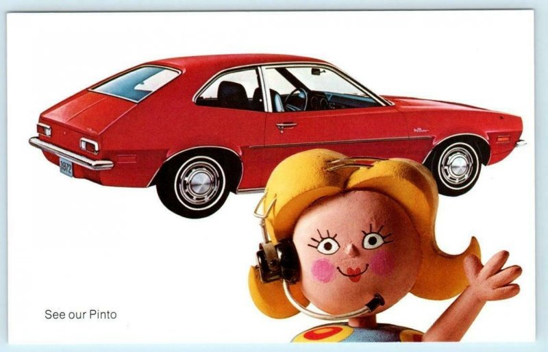 Automobile Car Advertising 1972 FORD PINTO Cartoon Comic "The Ford Team ...