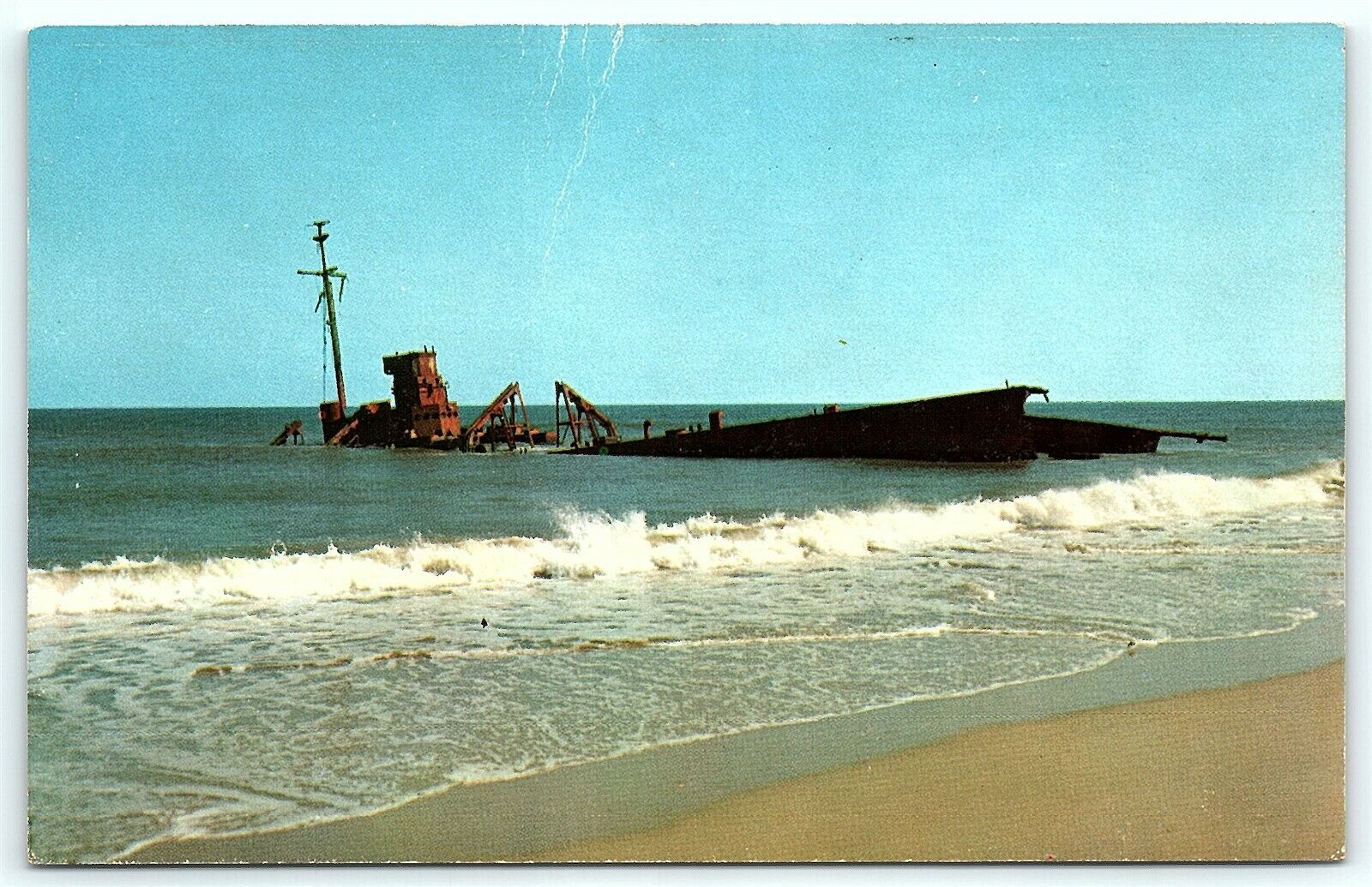 Postcard NC Outer Banks OBX Rodanthe Ship Wreck Graveyard of the ...