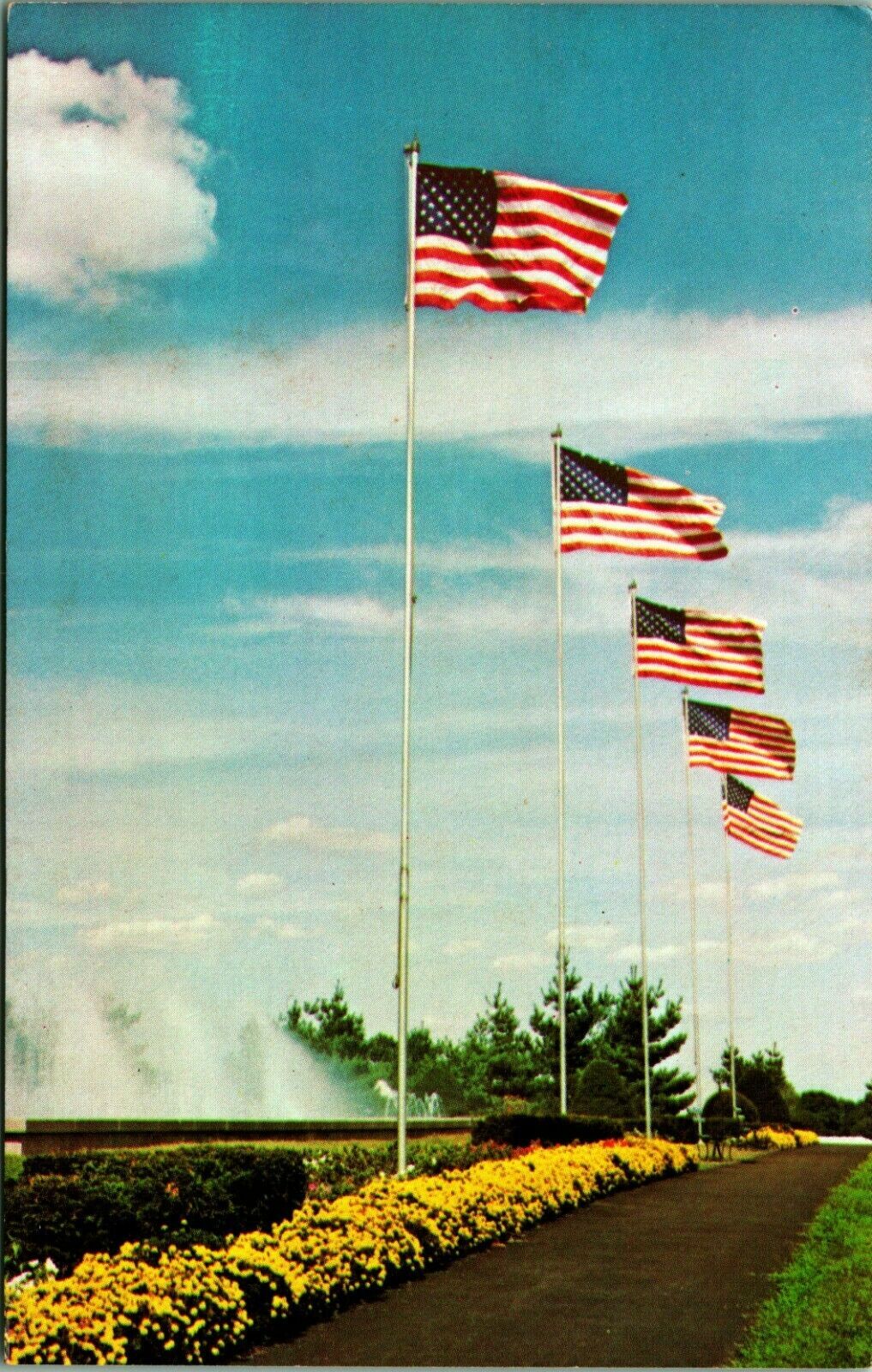 Formal Gardens Masonic Home and Hospital Wallingford CT Chrome Postcard ...