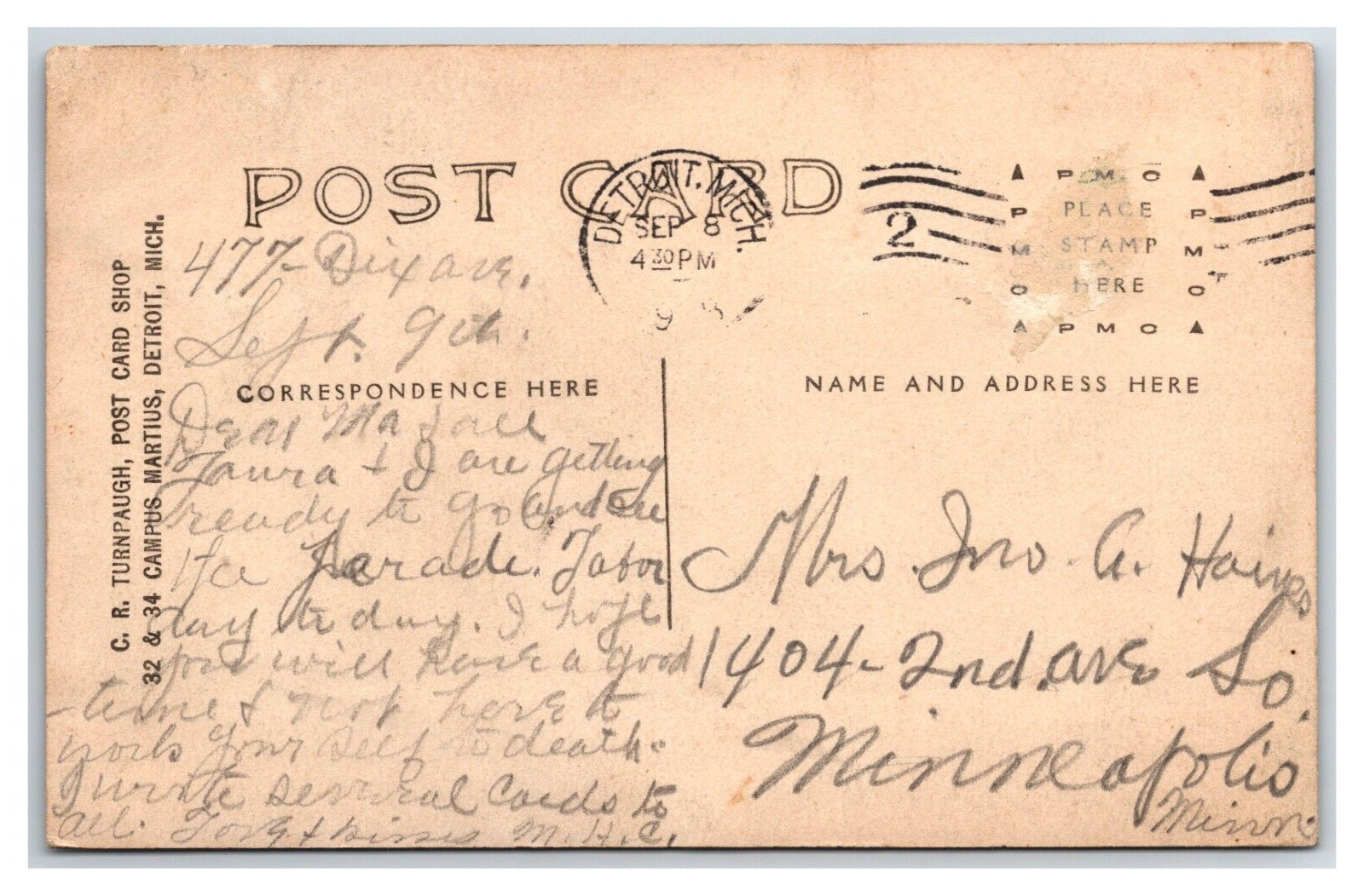 RPPC Studio View Very Proper Woman Driving Prop Automobile Car 1908 ...