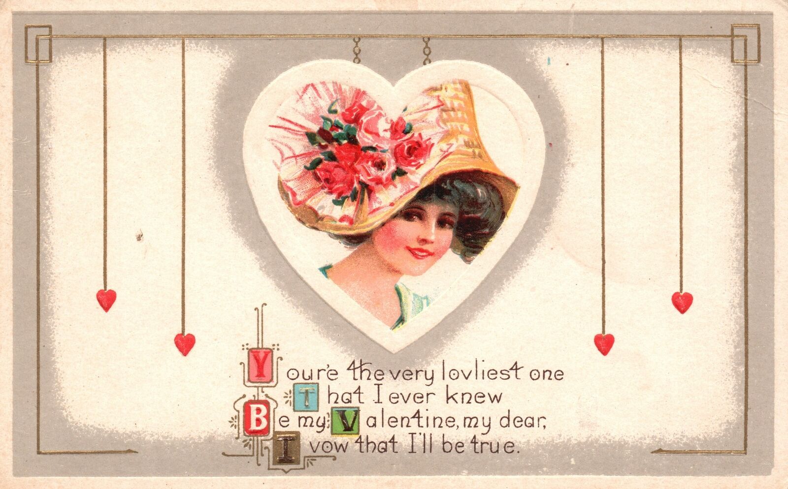 Vintage Postcard You're The Very Loveliest One That I Ever Knew Young ...