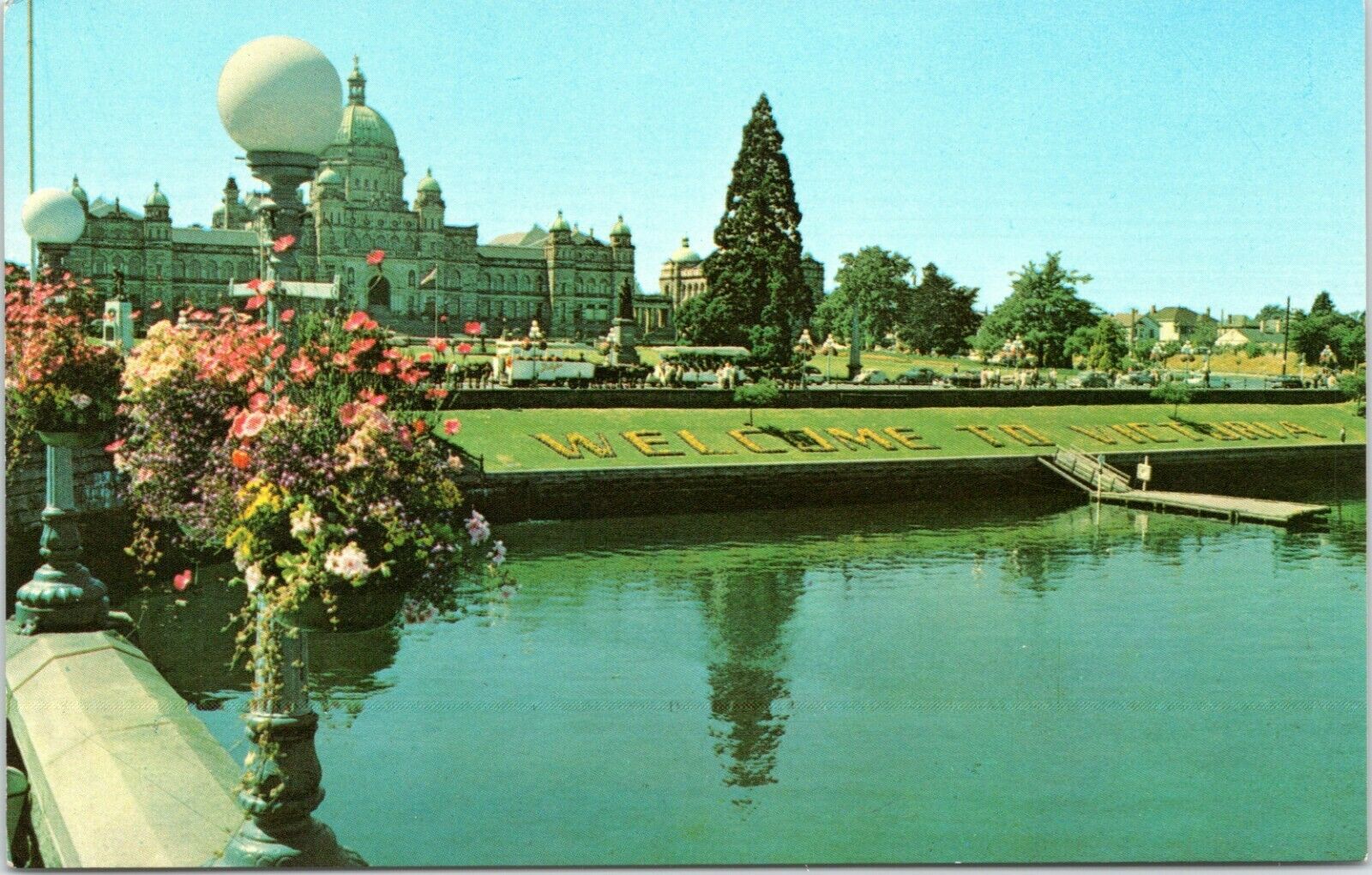 postcard Victoria BC Canada - Welcome to Victoria - Inner Harbor ...