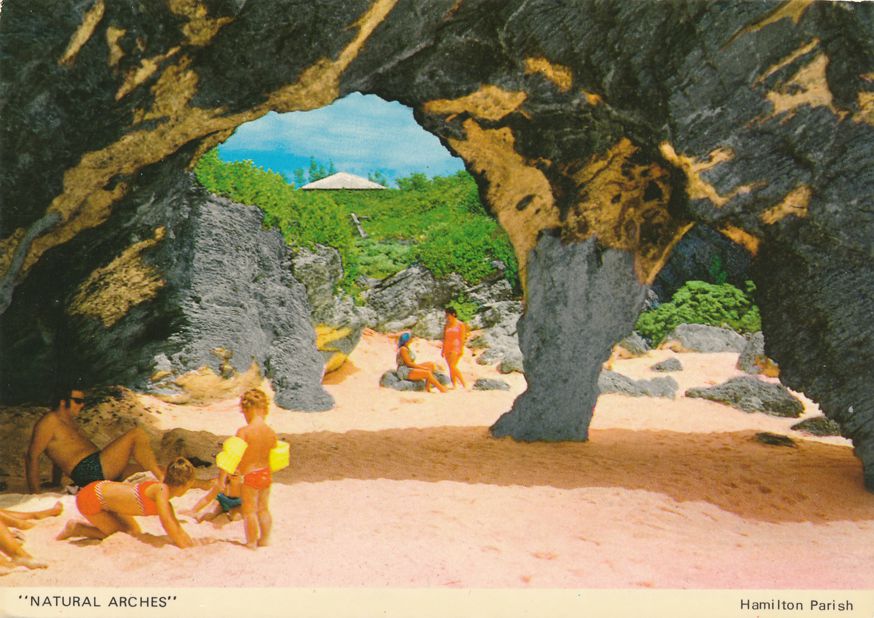 Bermuda - Children Playing at Natural Arches of Hamilton Parish | Latin ...