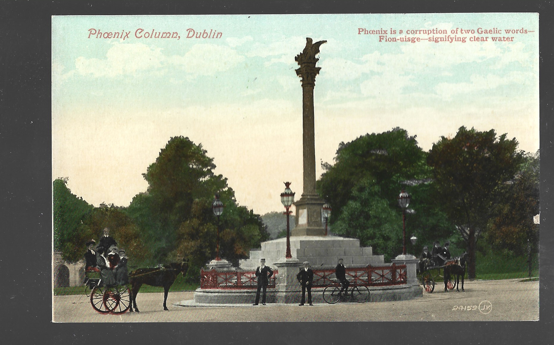 259, Ireland, Dublin, Phoenix Column, , Circa 1910. | Europe - Ireland ...