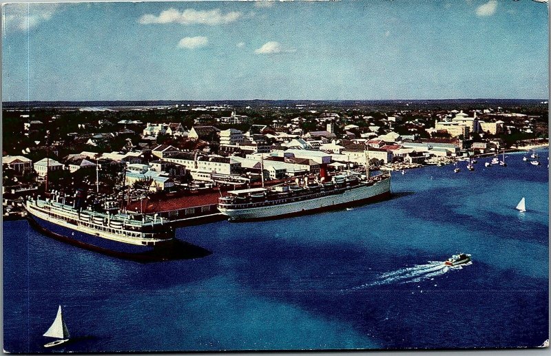 Vintage Nassau Bahamas Prince George Dock Cruise Ships Postcard 38-141 ...