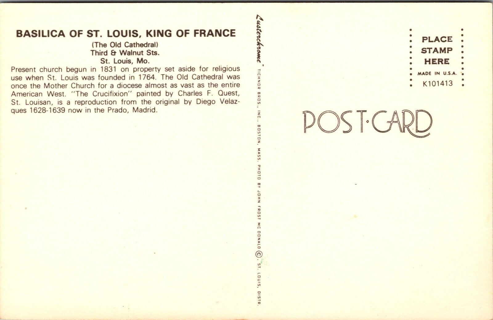 Basilica of St. Louis King of France Postcard PC30 | Europe - France ...