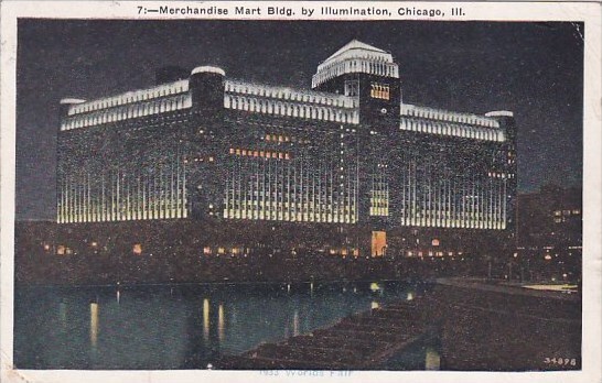 Merchandise Mart Building By Illumination Chicago Illinois 1981 ...