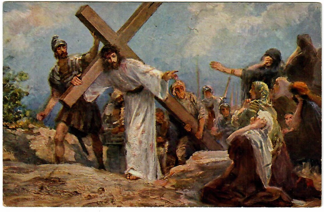 Antique Postcard GERMANY Holy Scripture Robert Leinweber Art Jesus DB ...