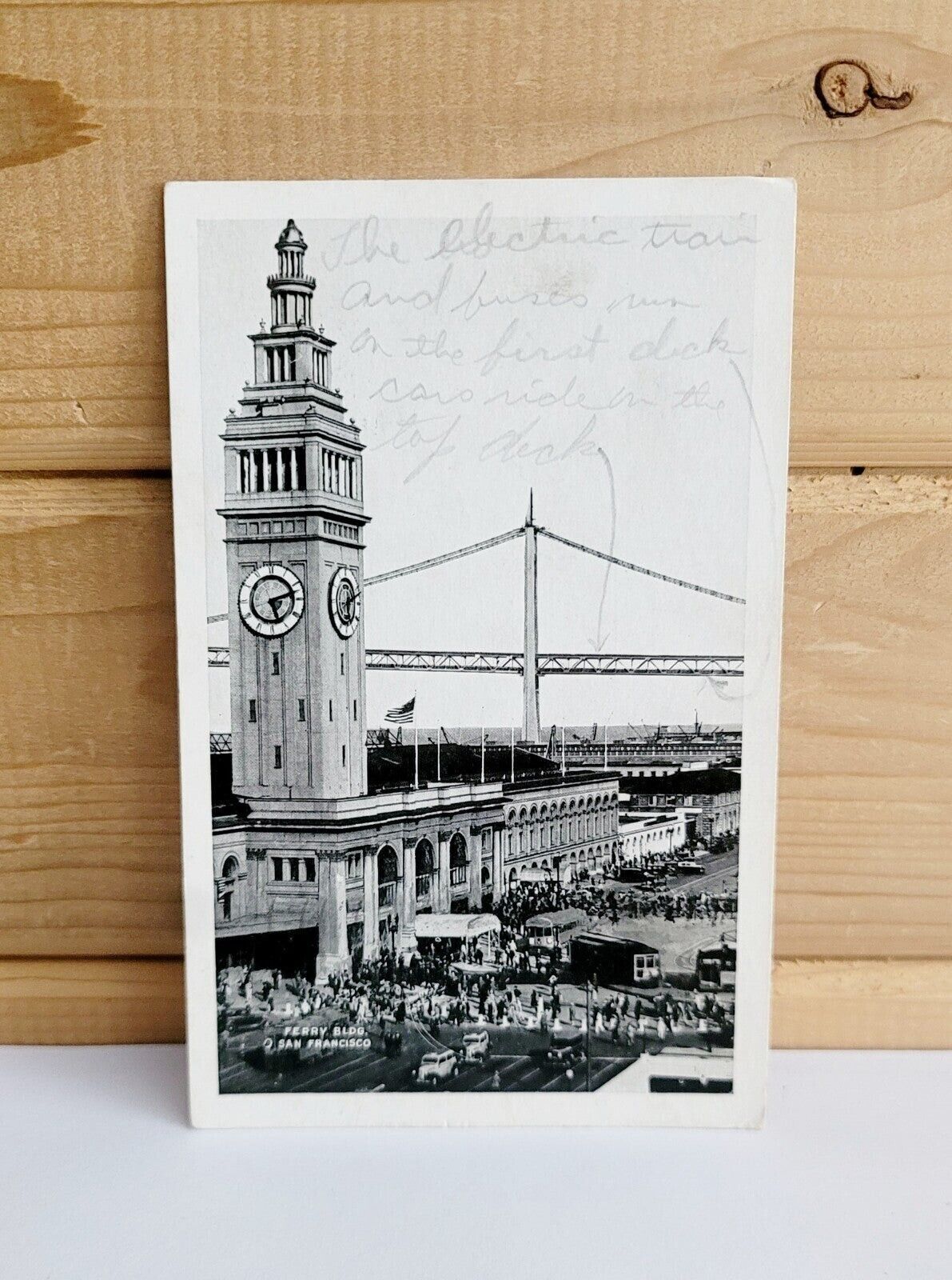 San Francisco Ferry Building Vintage Postcard WW2 Era 1945 3.5 x 5.5 ...
