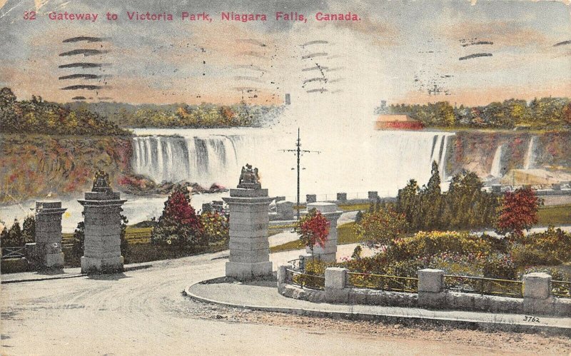 Niagara Falls Canada 1917 Postcard Gateway To Victoria Park | Canada ...