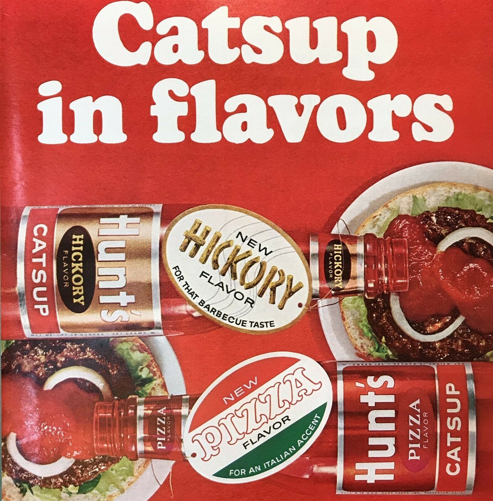 1965 Hunt's Catsup Original Print Ad 2P1-4 | Ephemera - Chromo ...