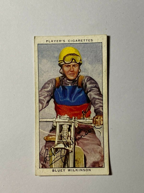 Cigarette Card - Players Speedway Riders #48 Bluey Wilkinson (Uu178 ...