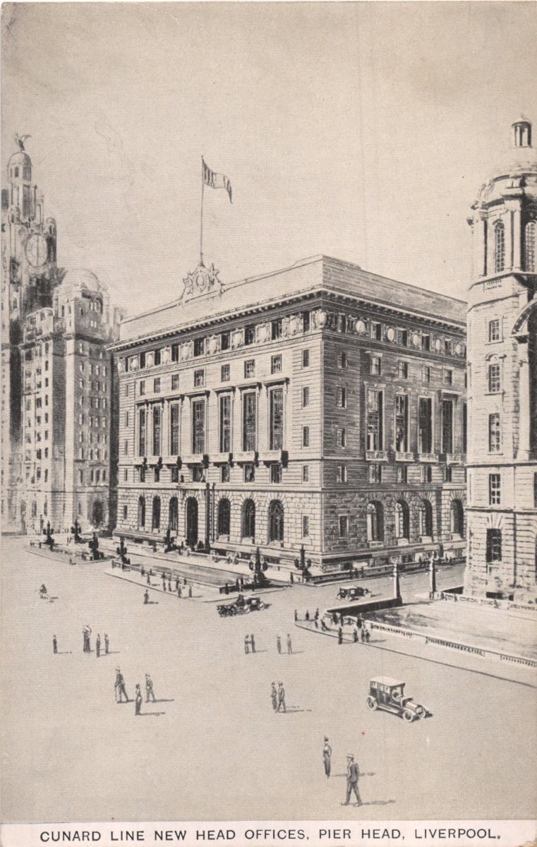 Liverpool UK Cunard Line Head Offices~Pier Head~Artist DR... | Europe ...