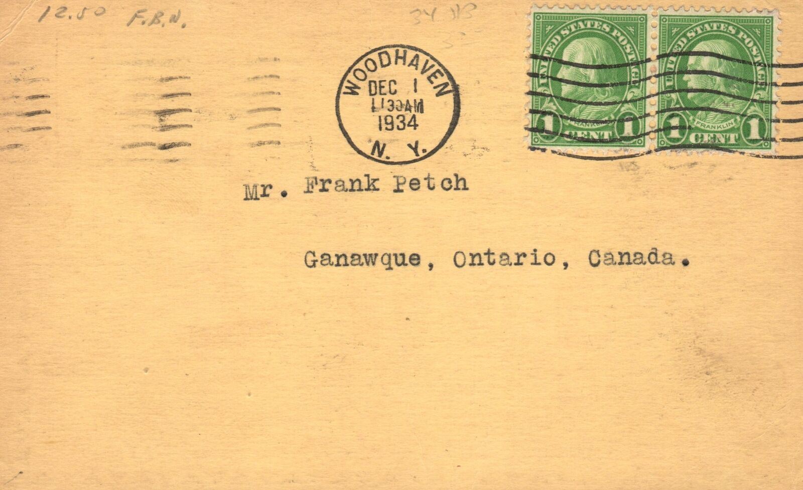 Vintage Postcard Radio UR Station SwW2L 87th Avenue Woodhaven New York ...