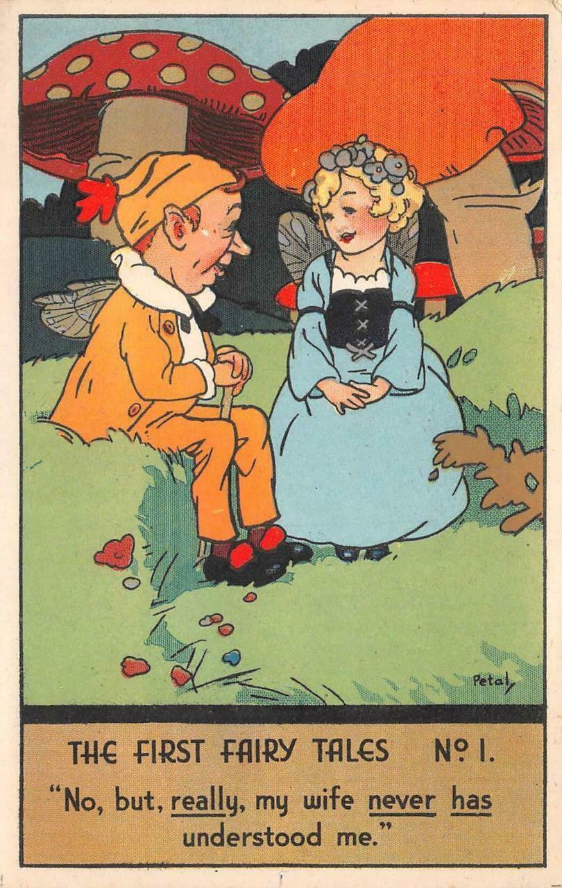 The First Fairy Tales NO. 1 Comic Romance Petal Artist Signed Postcard ...
