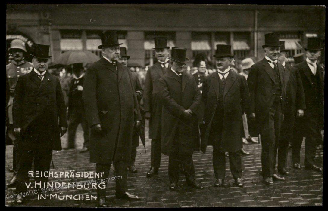 Germany 1925 General Hindenburg in Munich RPPC 91740 | Europe - Germany ...