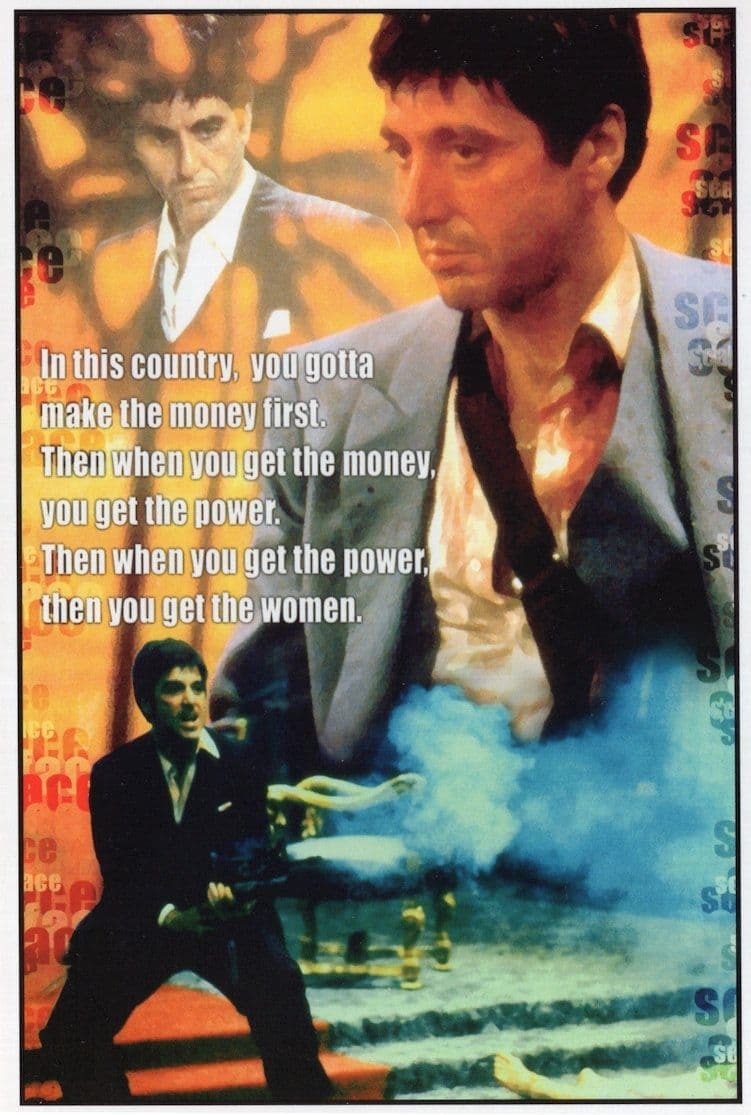 Al Pacino Scarface Movie Film Stunning Rare Gun Postcard | Topics ...