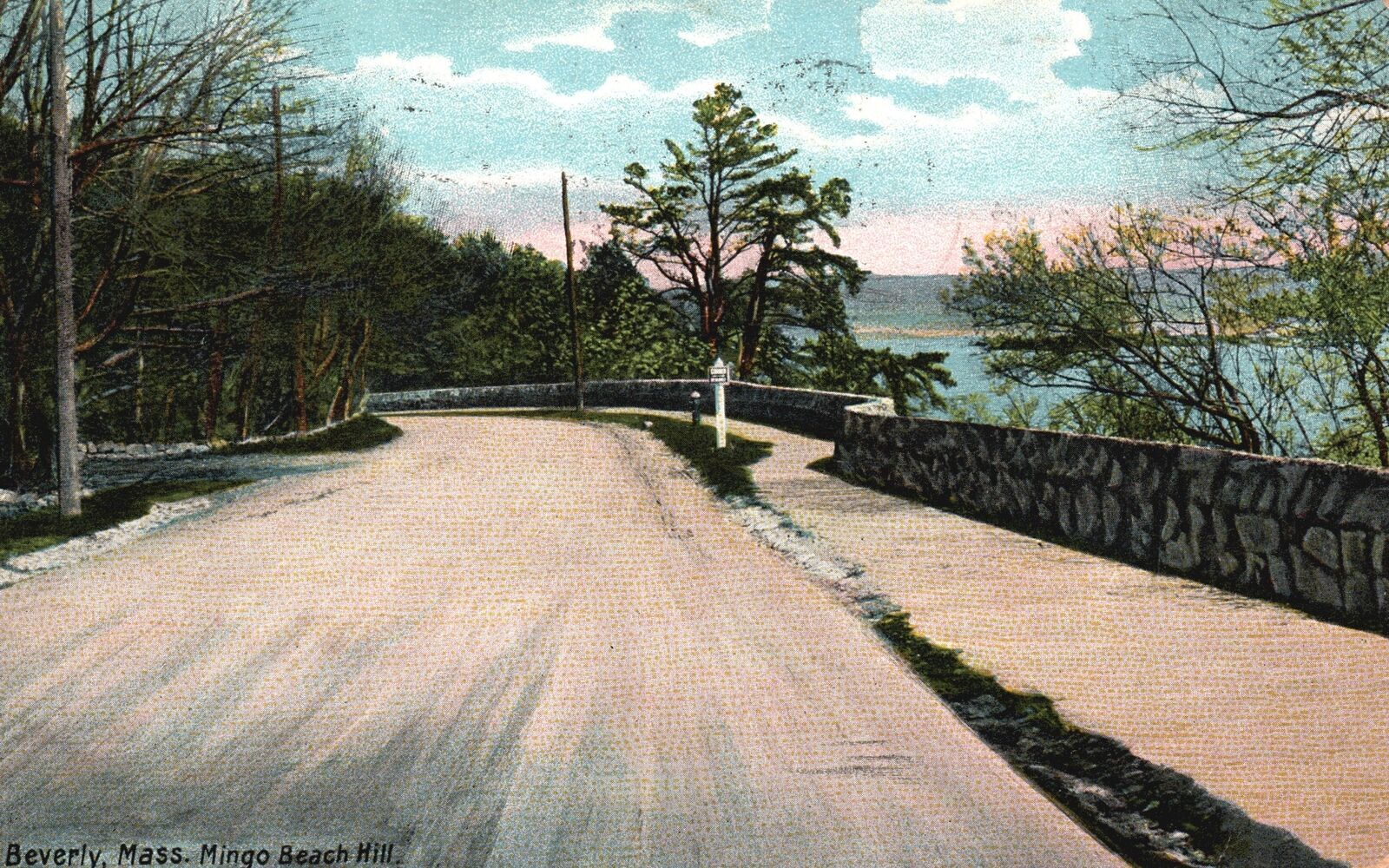 Vintage Postcard 1911 Mingo Beach Hill Roadways Beverly Massachusetts ...
