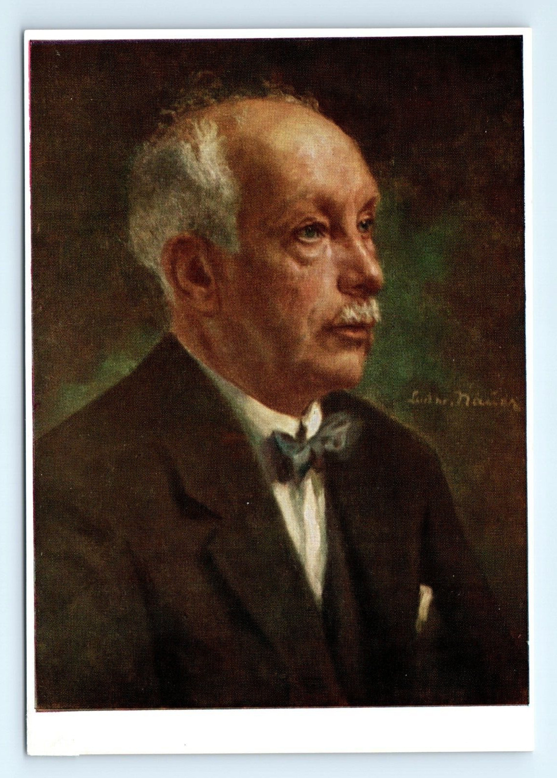 Richard Strauss Portrait Painting by Ludwig Nauer Postcard | Other ...