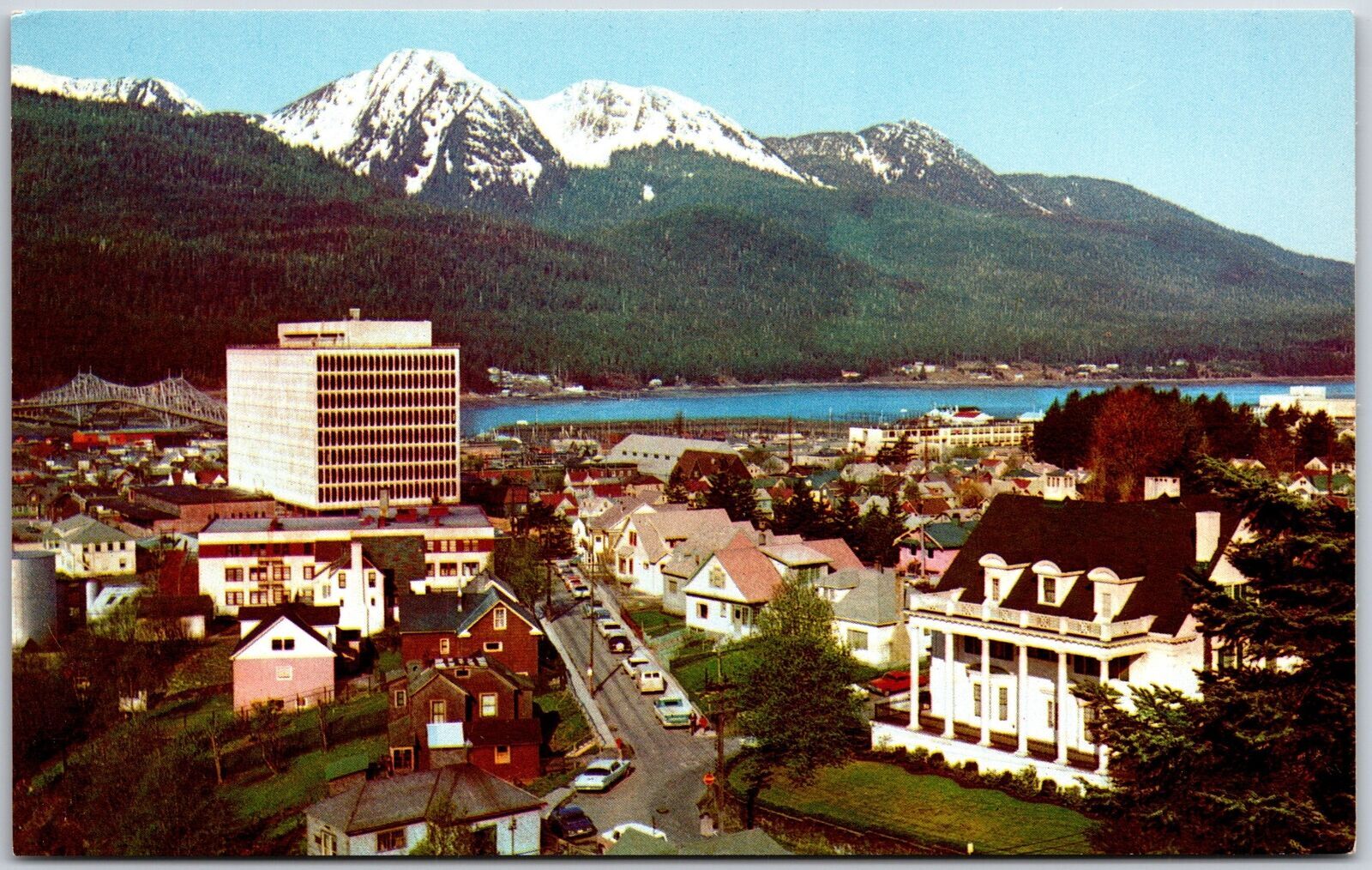 Juneau Alaska, New Federal Building, Downtown, Gov. Mansion, Vintage ...