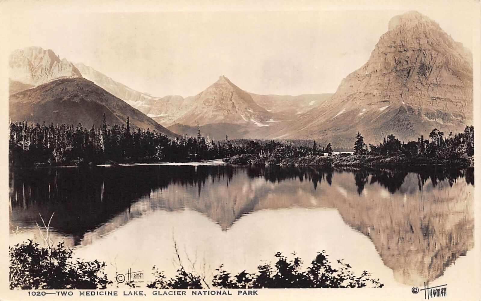 Glacier Park Montana 1940s RPPC Real Photo Hileman Postcard Two ...