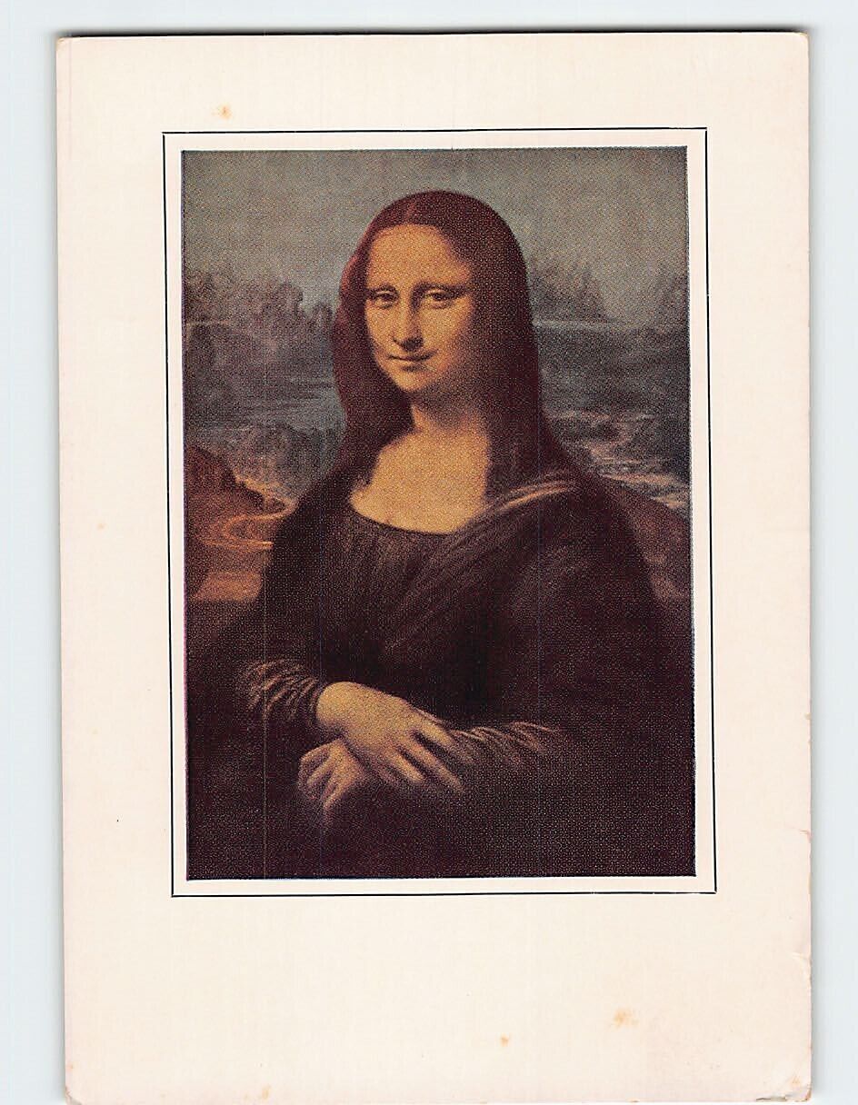 Postcard Mona Lisa by Leonardo Da Vinci, The Louvre, Paris, France ...