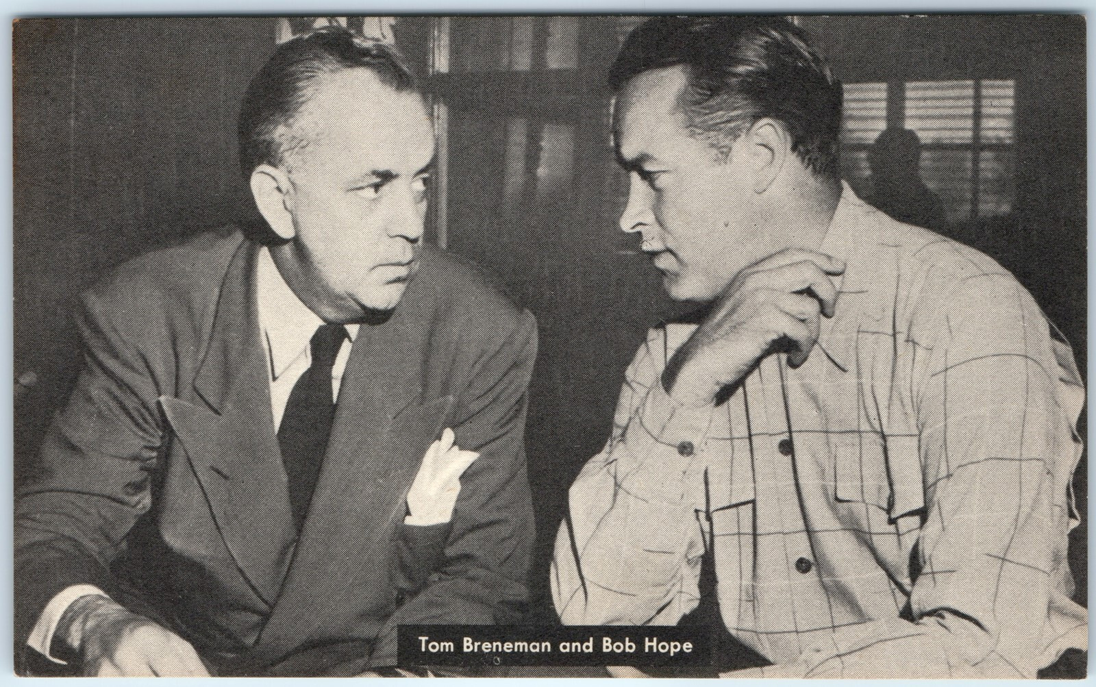c1940s Hollywood, Los Angeles, CA Tom Breneman & Bob Hope ABC Radio ...