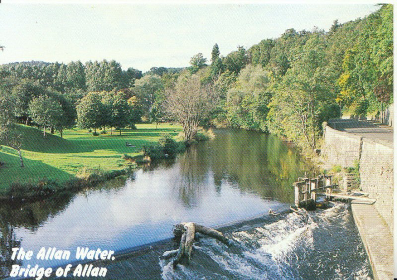 Scotland Postcard - The Allan Water - Bridge of Allan - Ref 12826A ...