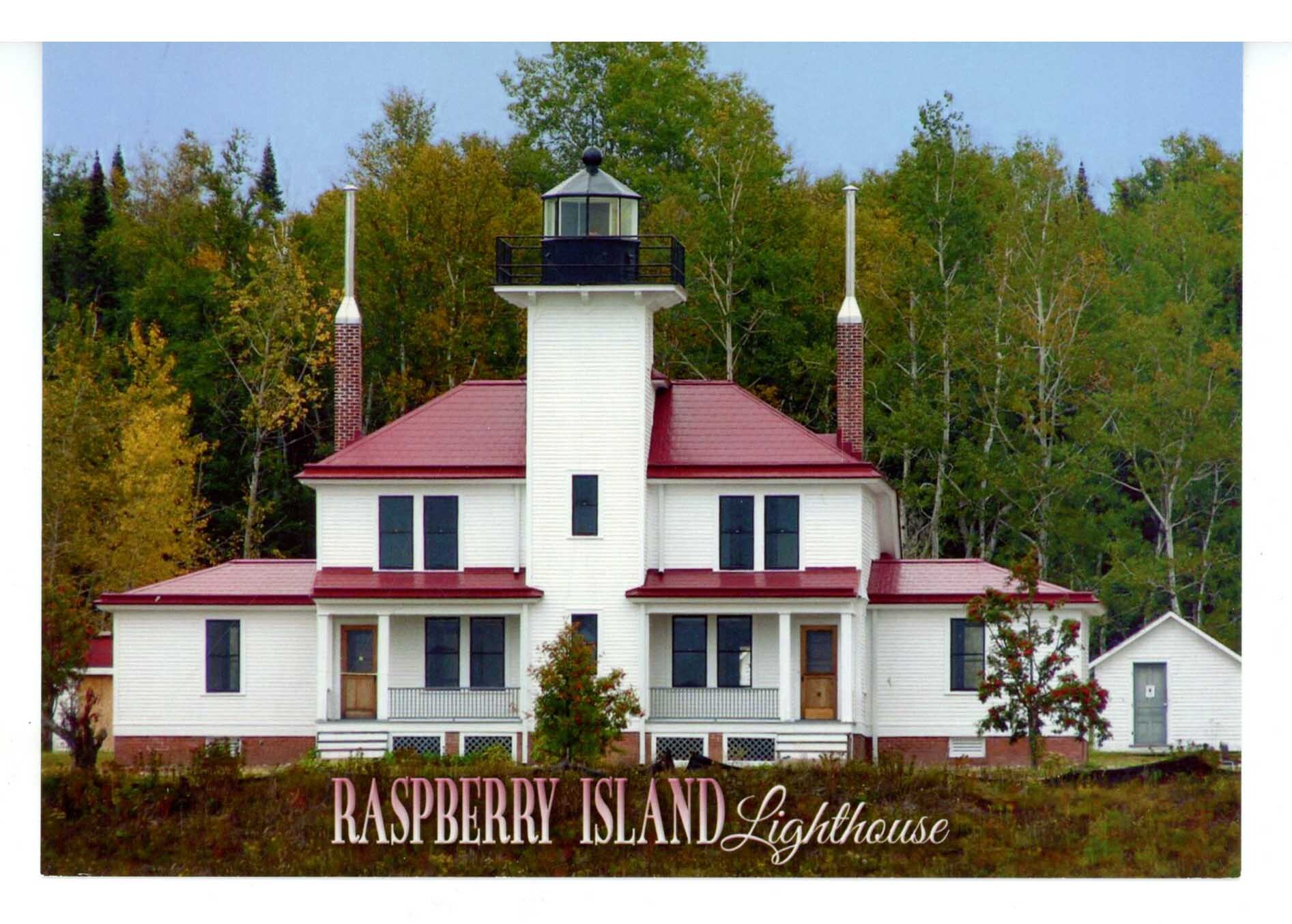 WI - Apostle Islands. Raspberry Island Lighthouse (continental size ...